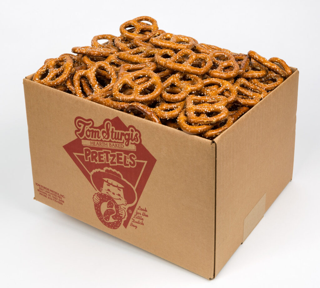 Chris B’s Pretzels – Large Carton – Tom Sturgis Pretzels