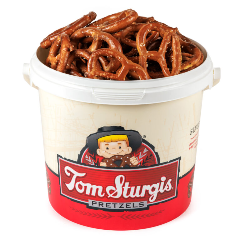Specials Pretzels – Decorative Plastic Tub – Tom Sturgis Pretzels