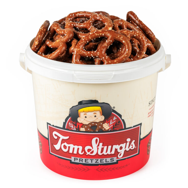 Chris B’s Pretzels – Decorative Plastic Tub – Tom Sturgis Pretzels
